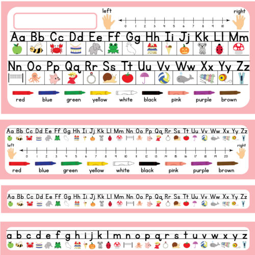 Alphabet Desk Strips with Editable Name Plates | Made By Teachers