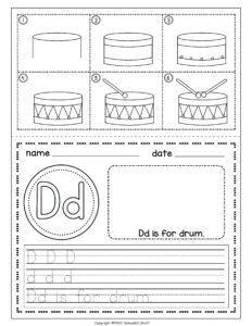 Alphabet Directed Drawing | Draw, Color and Trace the Word and Sentence ...