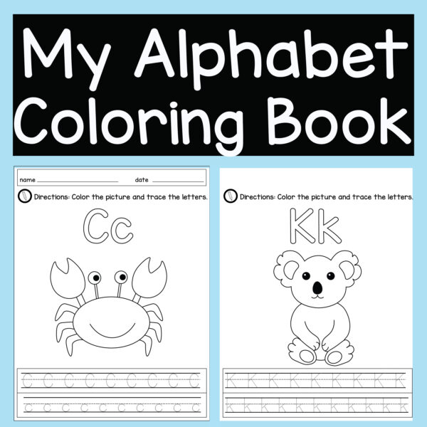 My Alphabet Coloring and Writing Book 1 $ Deal - Made By Teachers