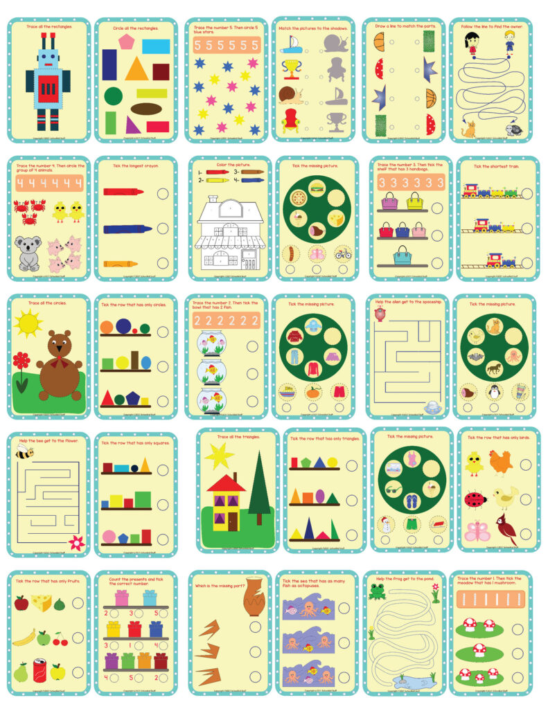 Fun Task Cards | Various Activities for PreK and Kindergarten | Made By ...