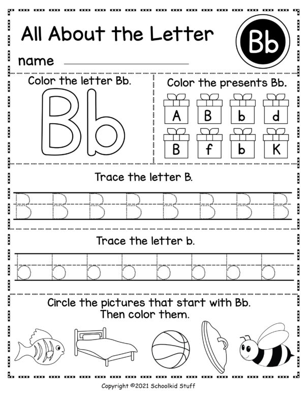 All About Letters | Printable no-prep pack | Made By Teachers