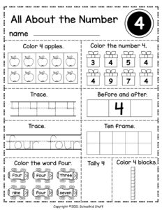 All About Numbers 1-20 | No Prep Packet | Made By Teachers