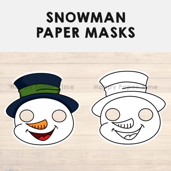 Gingerbread Man Paper Crown Printable Coloring Craft Winter Christmas ...