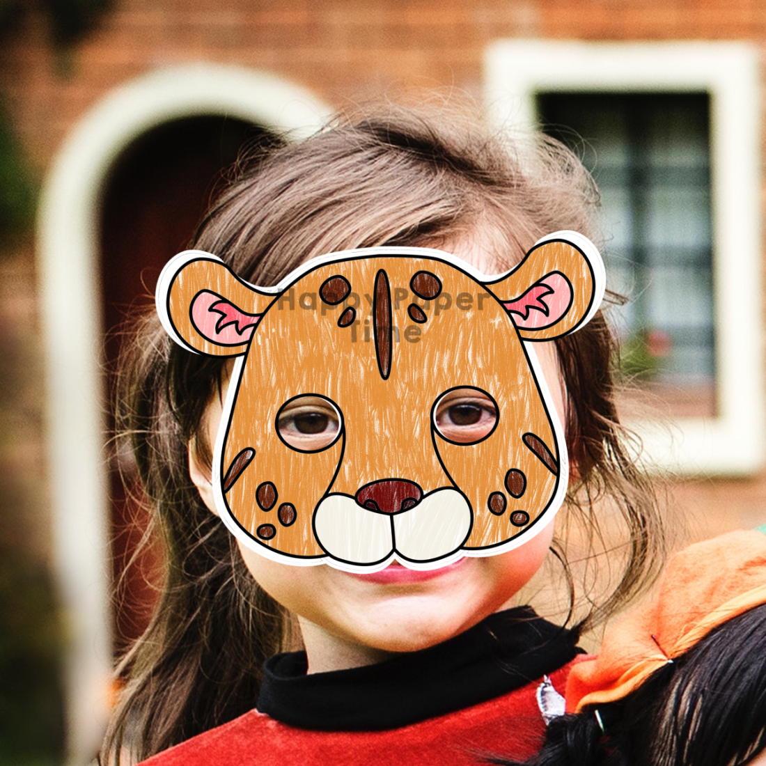 Leopard Jaguar Paper Masks Jungle Printable Animal Coloring Craft ...
