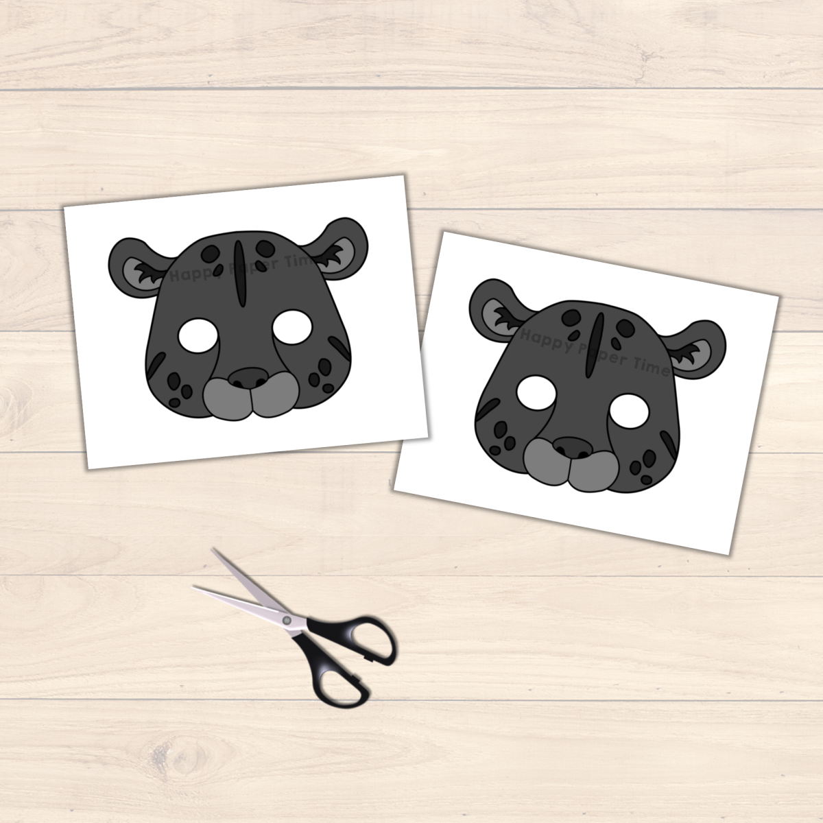 Black Panther Jaguar Paper Mask Jungle Printable Wild Animal Craft ...