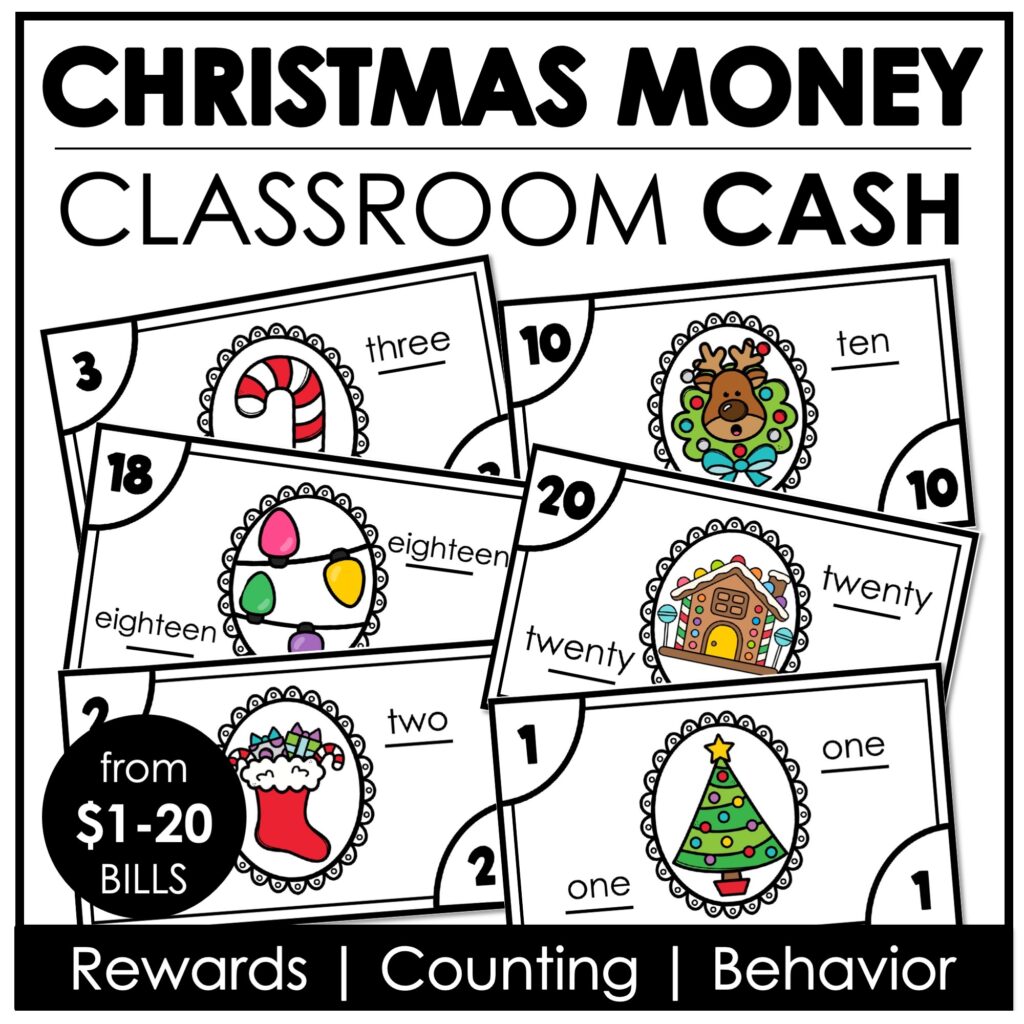Christmas Money - Class Cash - Classroom Reward System - Fake Money ...
