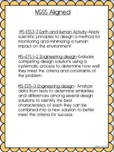 Water Filter STEM Design Project Earth Day MS-ESS3-3 | Made By Teachers