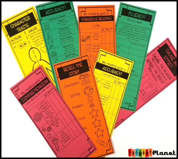 Reading Strategies Bookmarks for Reading Comprehension and Goal Setting ...