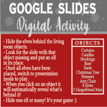 Christmas Digital Interactive Activity Game Elf Hunt for Google Slides ...