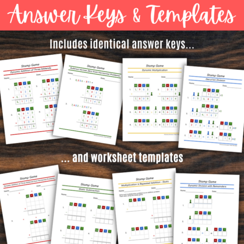 Montessori Stamp Game Worksheets and Materials - Montessori Math ...