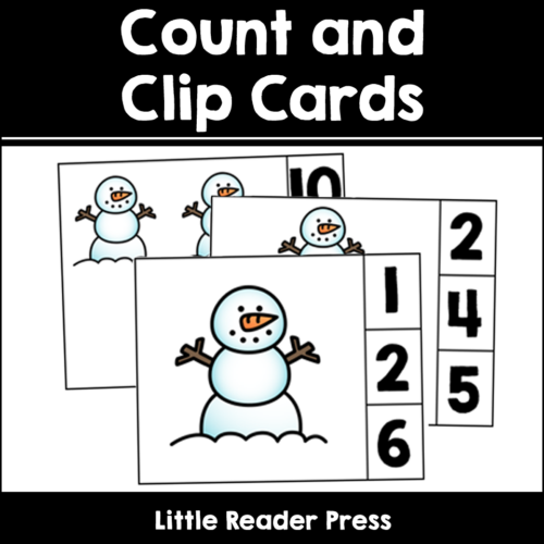 Snowman 0-10 Count and Clip Cards | Made By Teachers