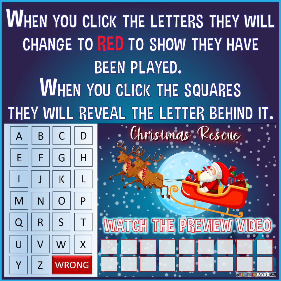 Christmas Hangman BUNDLE | Digital Kid Friendly Games | PowerPoint ...