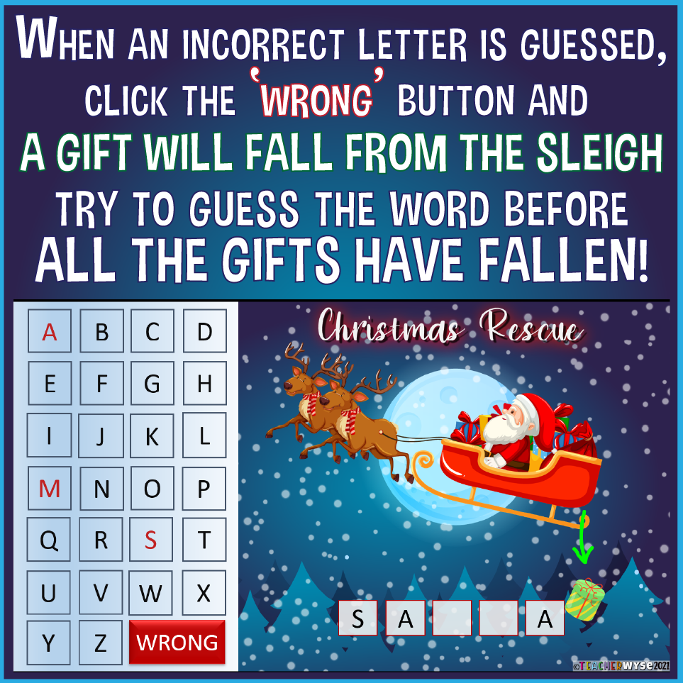 Christmas Hangman BUNDLE | Digital Kid Friendly Games | PowerPoint ...