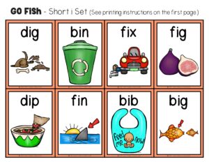 CVC Words Game | Go Fish CVC Word Center - Made By Teachers