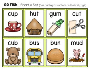 CVC Words Game | Go Fish CVC Word Center - Made By Teachers