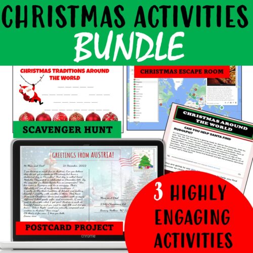Christmas Traditions Around the World BUNDLE activities - Made By Teachers