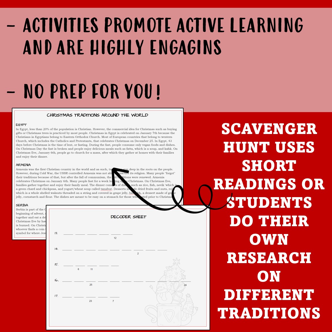 Christmas Traditions Around the World BUNDLE activities | Made By Teachers