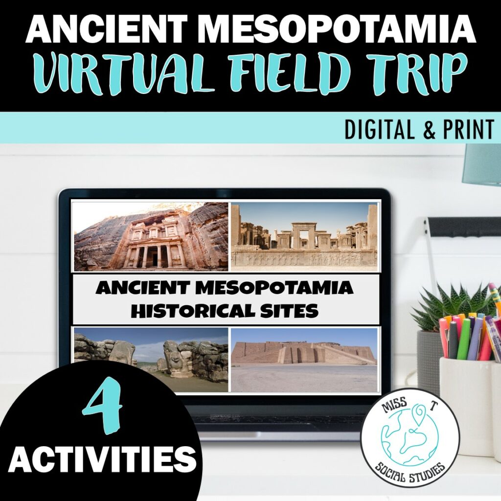 Ancient Mesopotamia Virtual Field Trip and Map Activities Middle/High ...