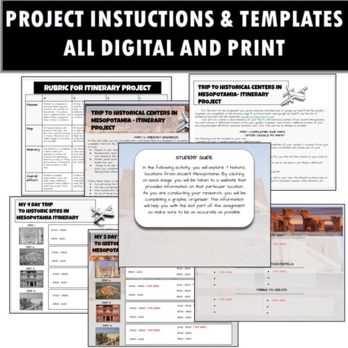 Ancient Mesopotamia Virtual Field Trip and Map Activities Middle/High ...