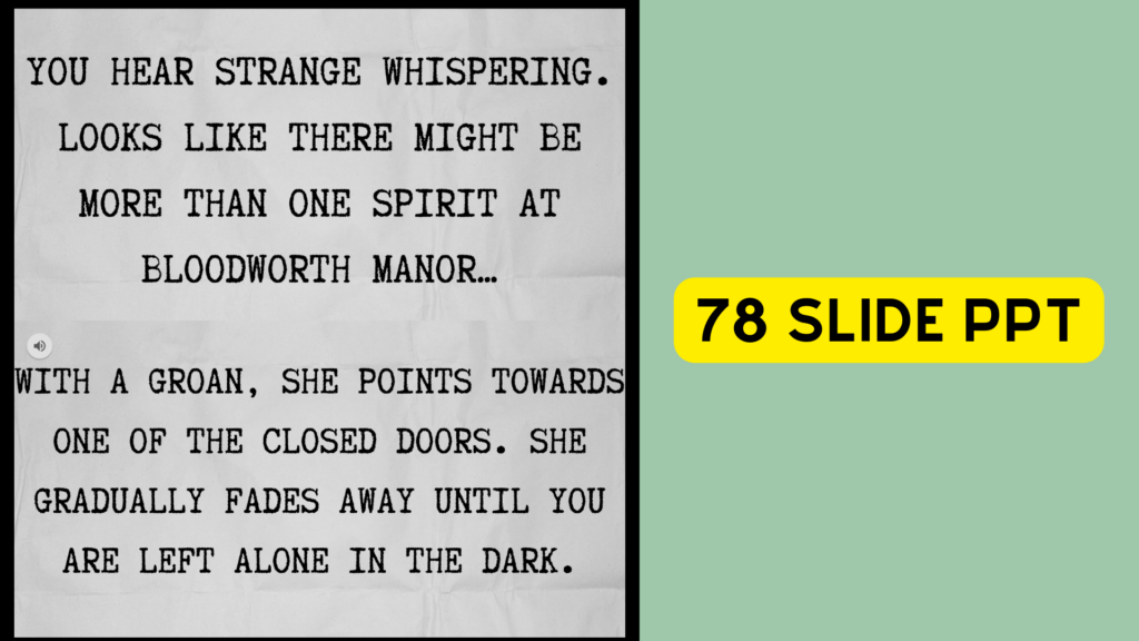 Halloween Murder Mystery Game | Grades 9-12 | The Bride of BloodWorth ...
