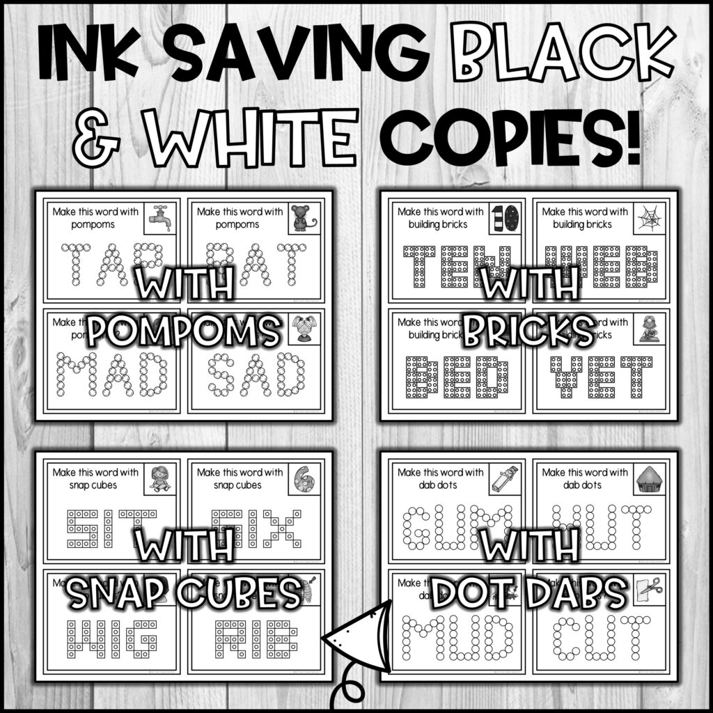 CVC Words Task Cards - Word Building Phonics Activity - Made By Teachers