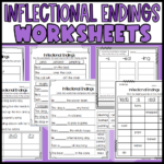 Inflectional Endings Worksheets: ing, ed, s: Sorts, Cloze, and more ...