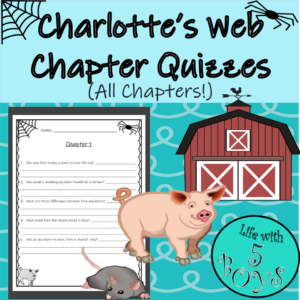 Charlotte's Web Activity Chapter Quizzes for All 22 Chapters - Made By ...