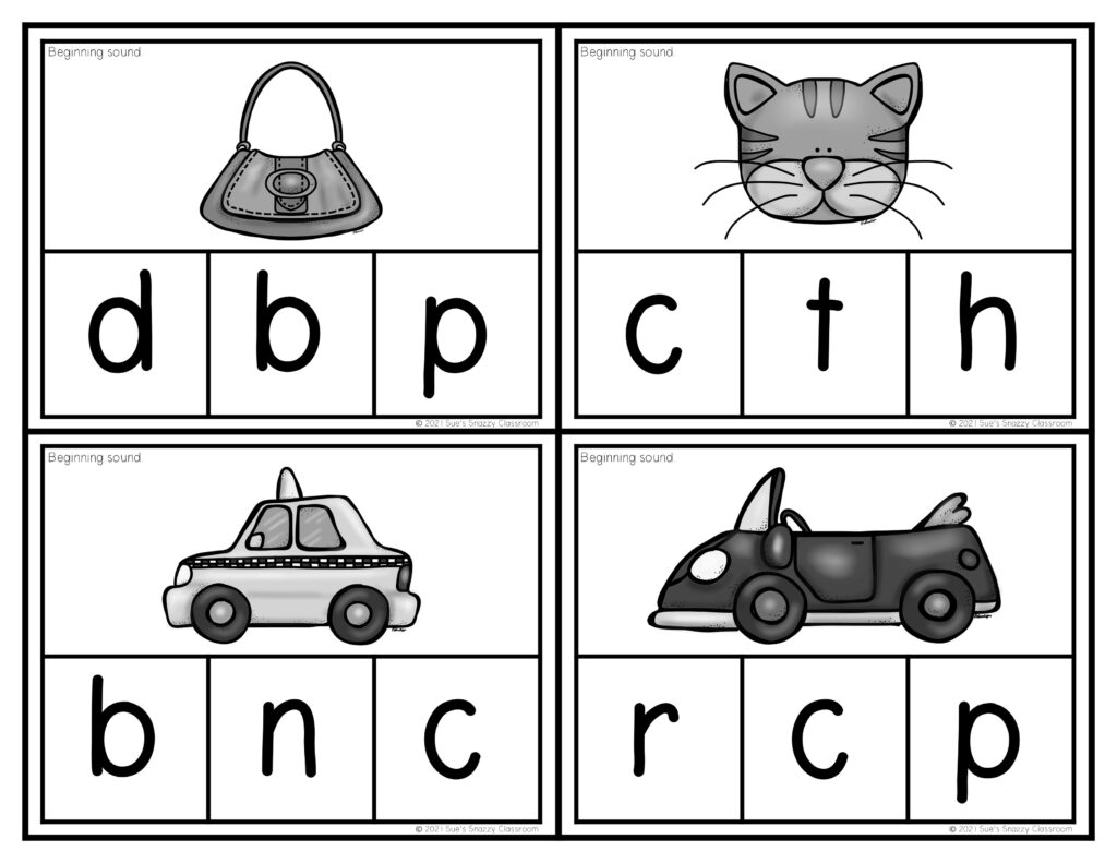 Short Vowel CVC Word Clip Cards - Phonics Center Activity | Made By ...