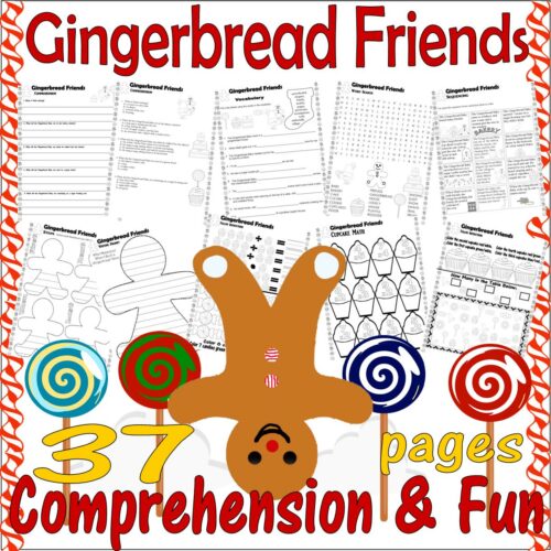 Gingerbread Friends Book Study Companion Reading Comprehension Literacy ...