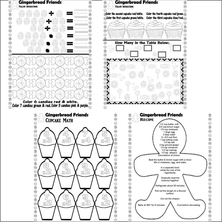 Gingerbread Friends Book Study Companion Reading Comprehension Literacy ...