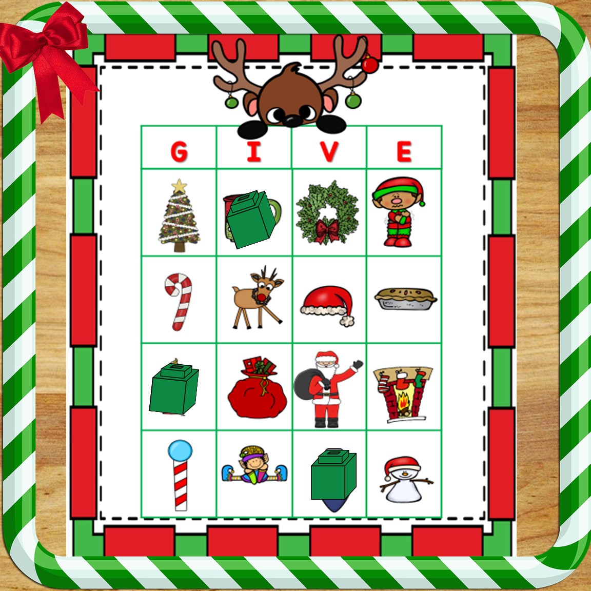 Christmas Themed Bingo | Vowel Sounds | 30 Cards - Made By Teachers
