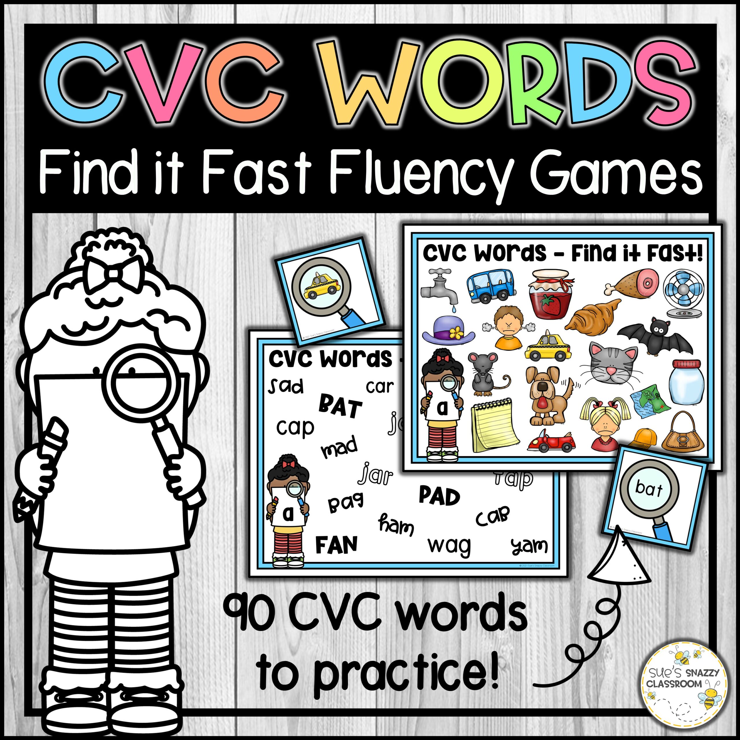 CVC Words Game | Go Fish CVC Word Center | Made By Teachers