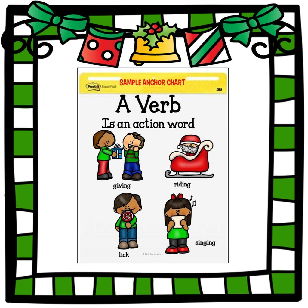 Parts of Speech | Christmas Themed Center and Worksheets | December ...