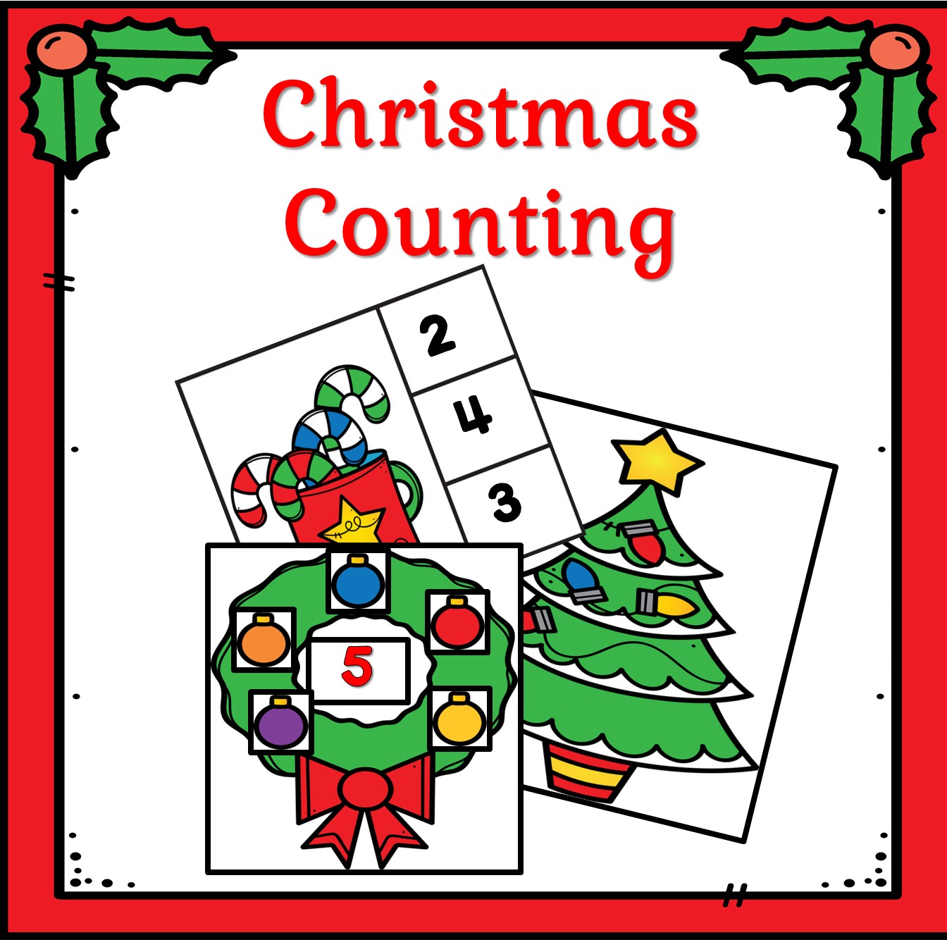 Christmas Counting 1-10 | Center Activities and Worksheets | PK and ...