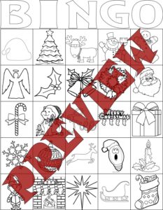 Christmas BINGO Class Game : 30 Students : Print and go! NO PREP, NO ...