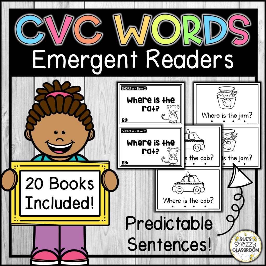 CVC Words | Emergent Readers | Reading Fluency Practice Books | Made By ...