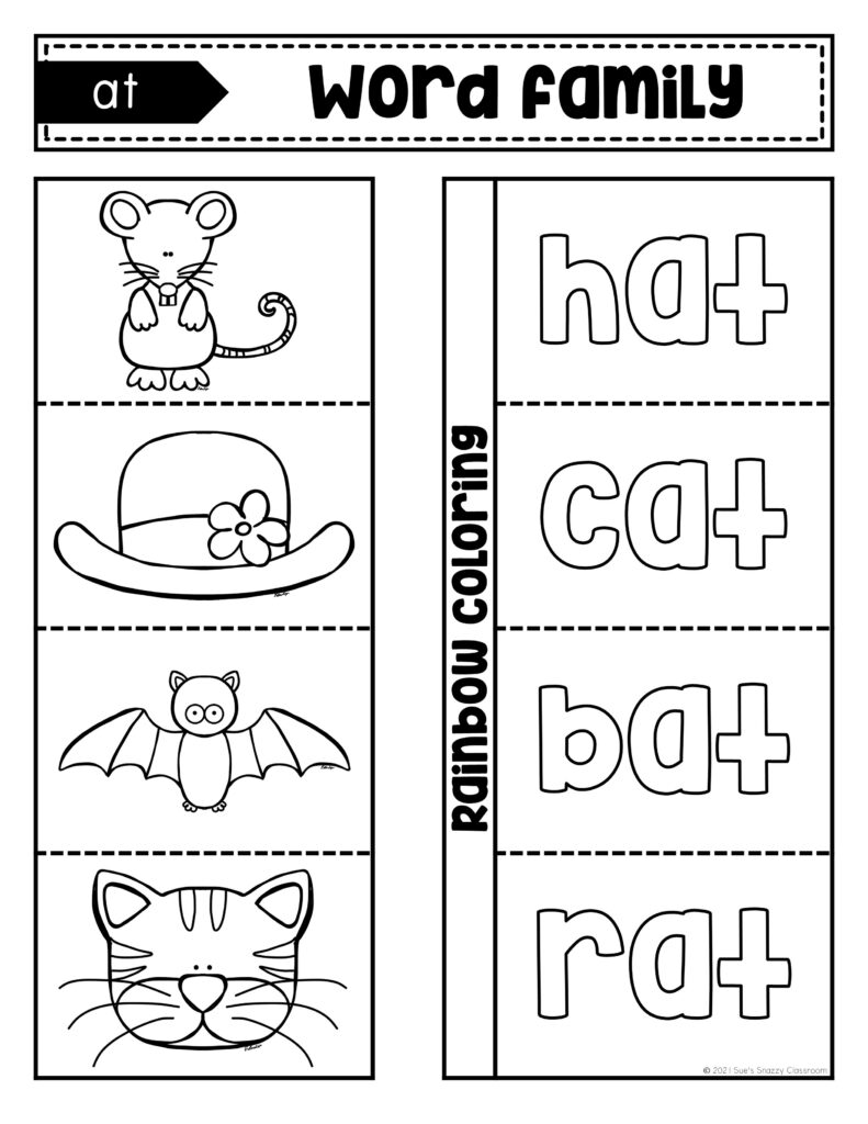 Short Vowel CVC Word Family Interactive Notebook Activities - Made By ...