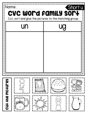 Short Vowel CVC Word Practice Worksheets & Printable Activities | Made ...