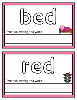 CVC Words Play Dough Mats - Read, Make and Write Activity - Made By ...