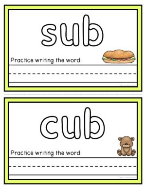 CVC Words Play Dough Mats - Read, Make and Write Activity | Made By ...