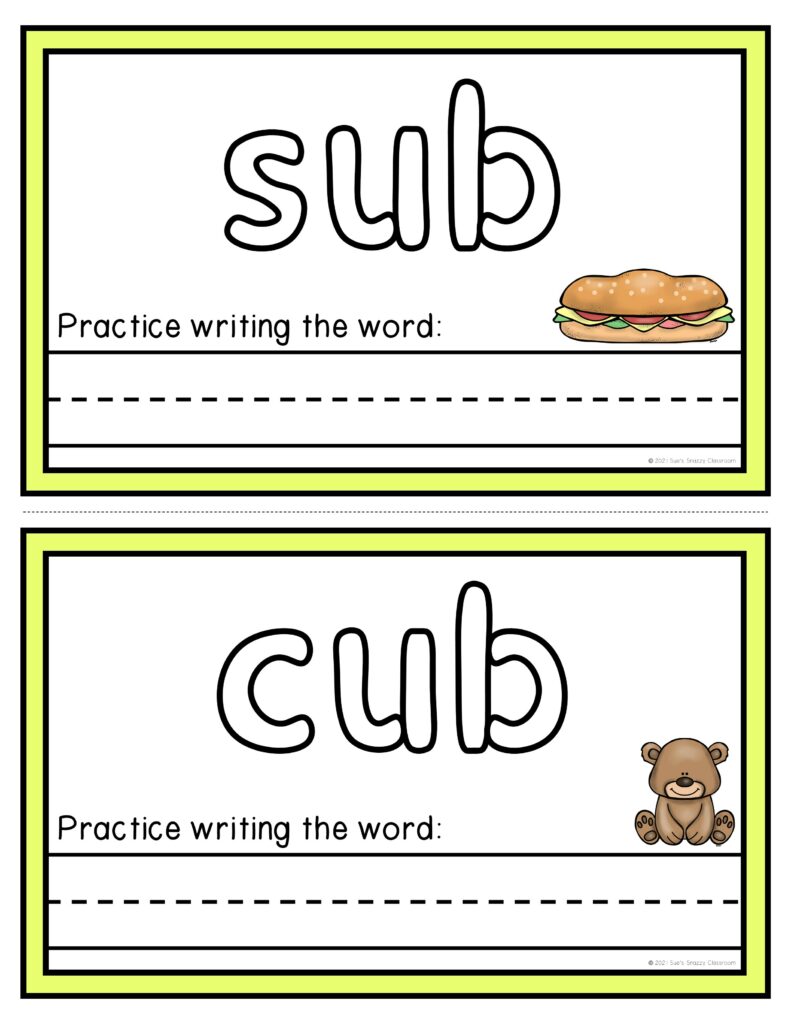 CVC Words Play Dough Mats - Read, Make and Write Activity | Made By ...