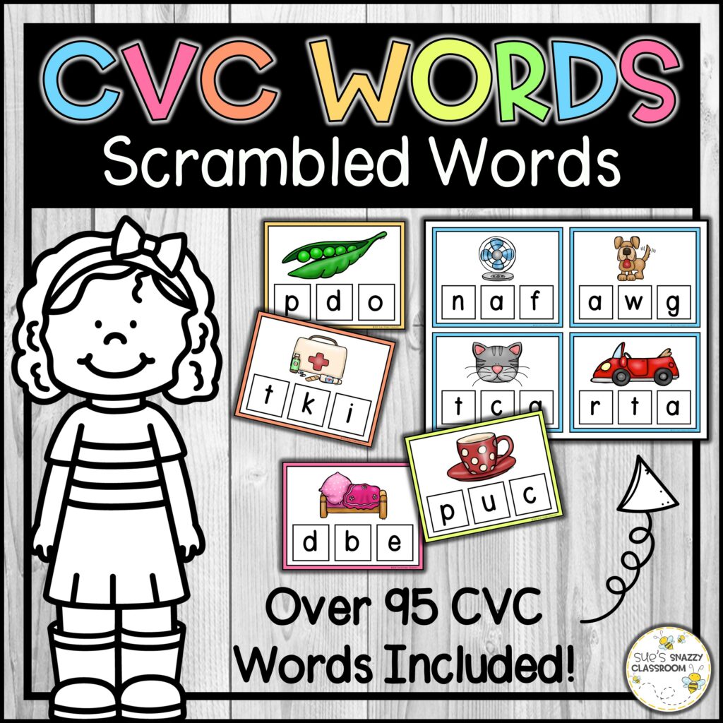 Scrambled CVC Words Activity - Spelling Literacy Center | Made By Teachers