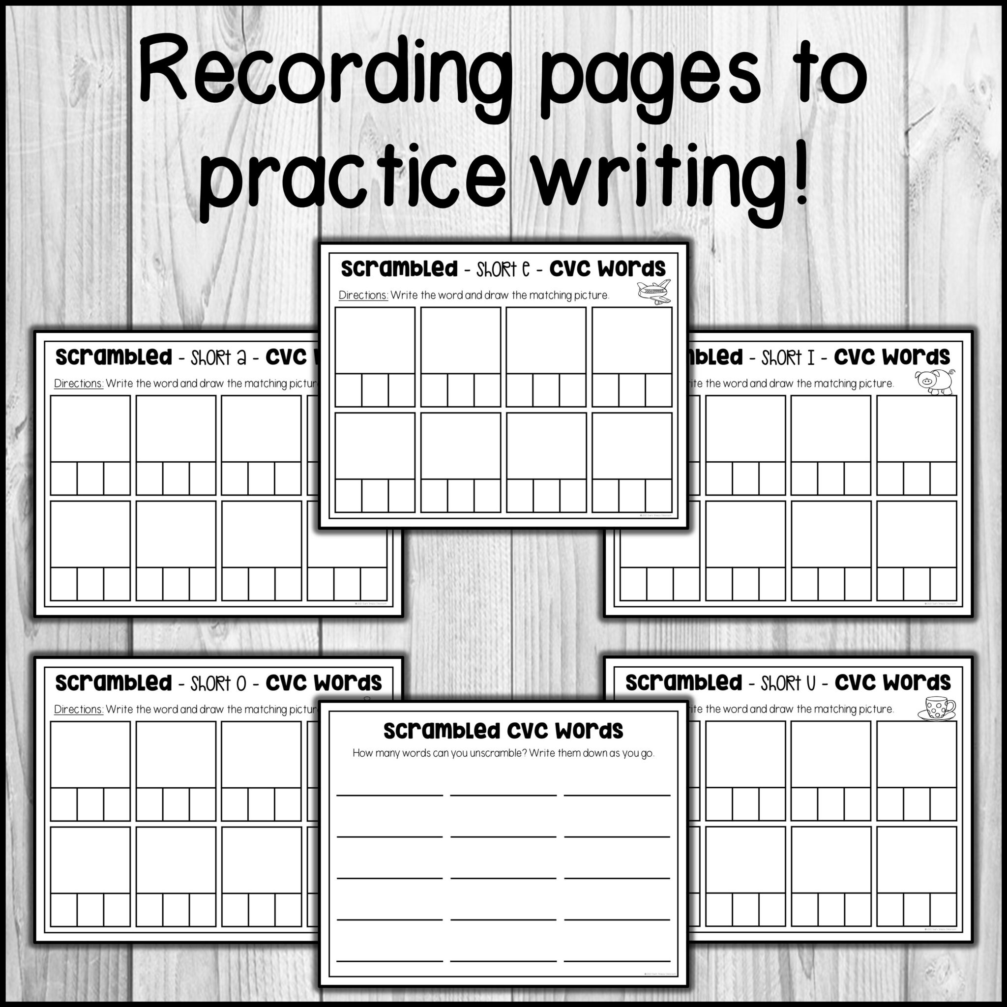 Scrambled CVC Words Activity - Spelling Literacy Center | Made By Teachers