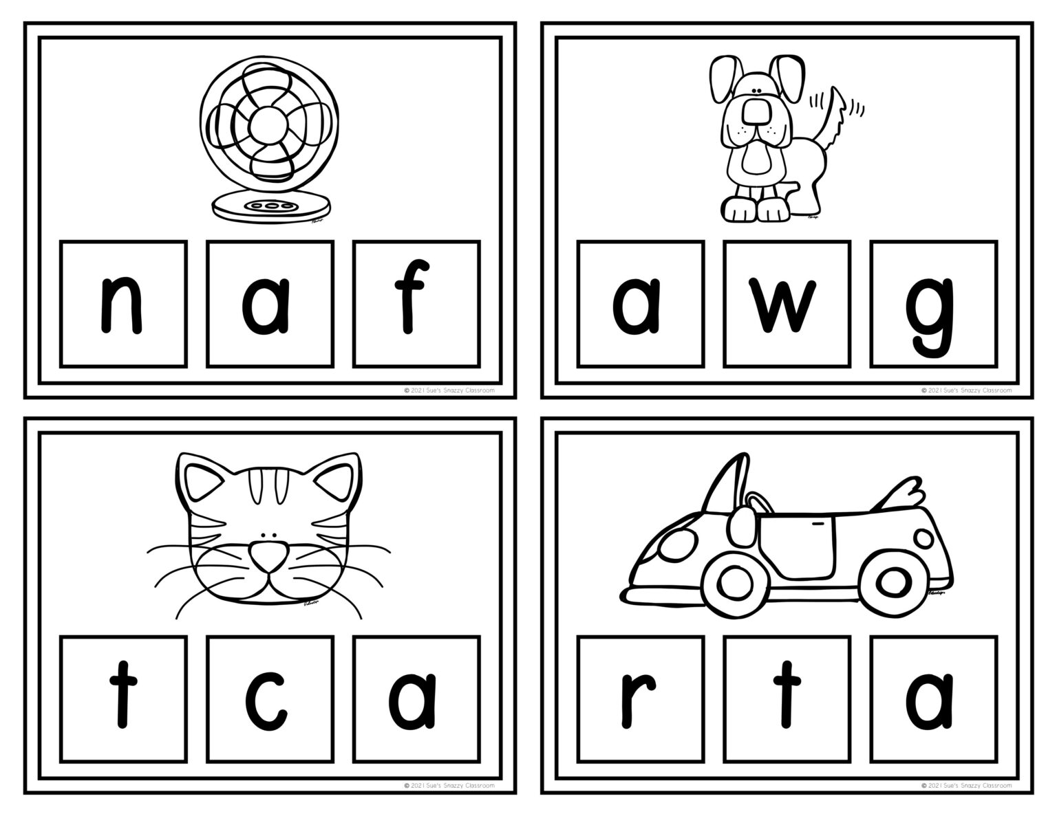 Scrambled CVC Words Activity - Spelling Literacy Center | Made By Teachers