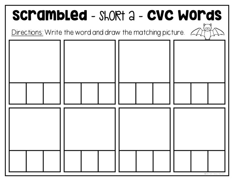 Scrambled CVC Words Activity - Spelling Literacy Center | Made By Teachers