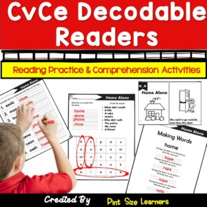 CVCe Decodable Readers and Worksheets | Made By Teachers
