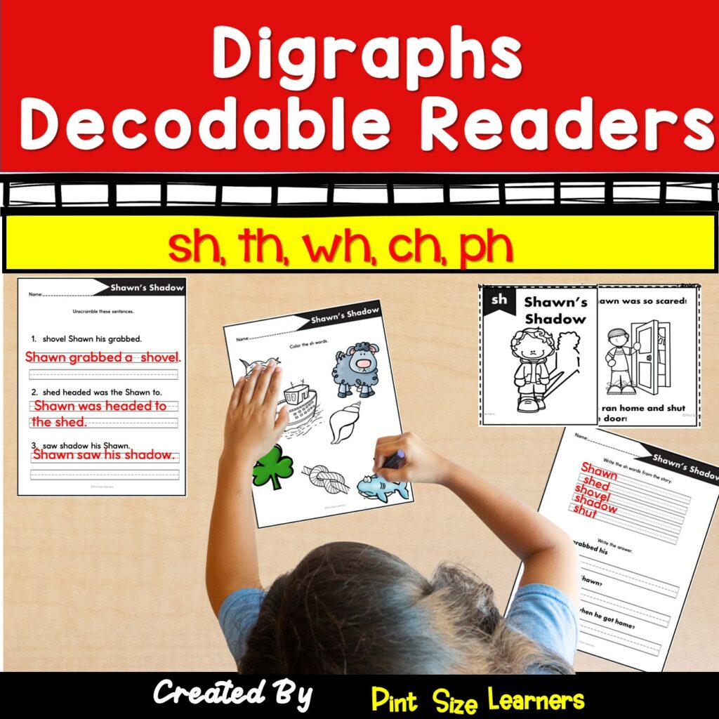 Decodable Readers | Digraphs | Wh Ch Sh Th Ph | Made By Teachers