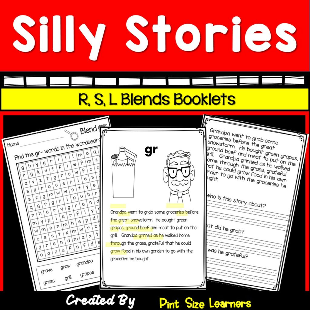 Decodable Student Readers | Beginning Blends | Blends R S L - Made By ...