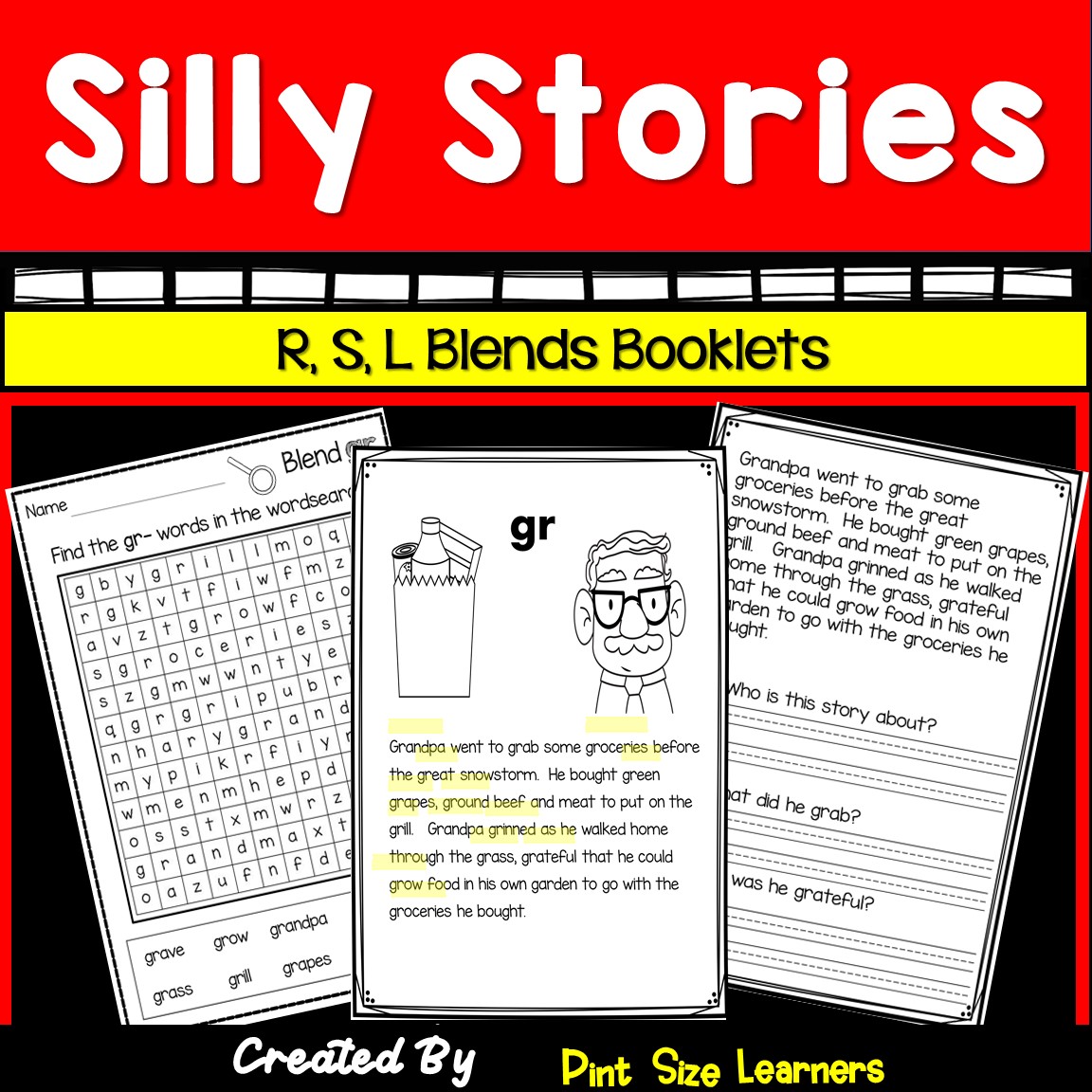 Decodable Student Readers | Beginning Blends | Blends R S L | Made By ...