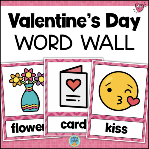 Valentine's Day Word Wall Vocabulary Cards | Made By Teachers